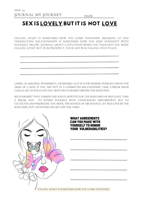 Digital Download Journal Self-Love Grow & Glow 30-Day Transformational ...